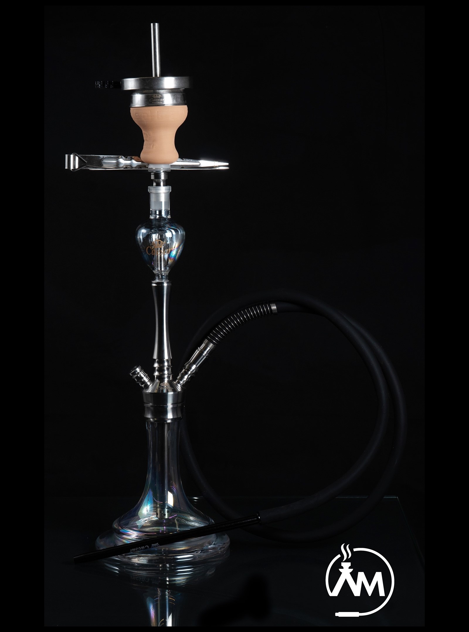 Caesar Shisha Eiffel Stainless Steel - Transparent - Al Madina Shisha ...