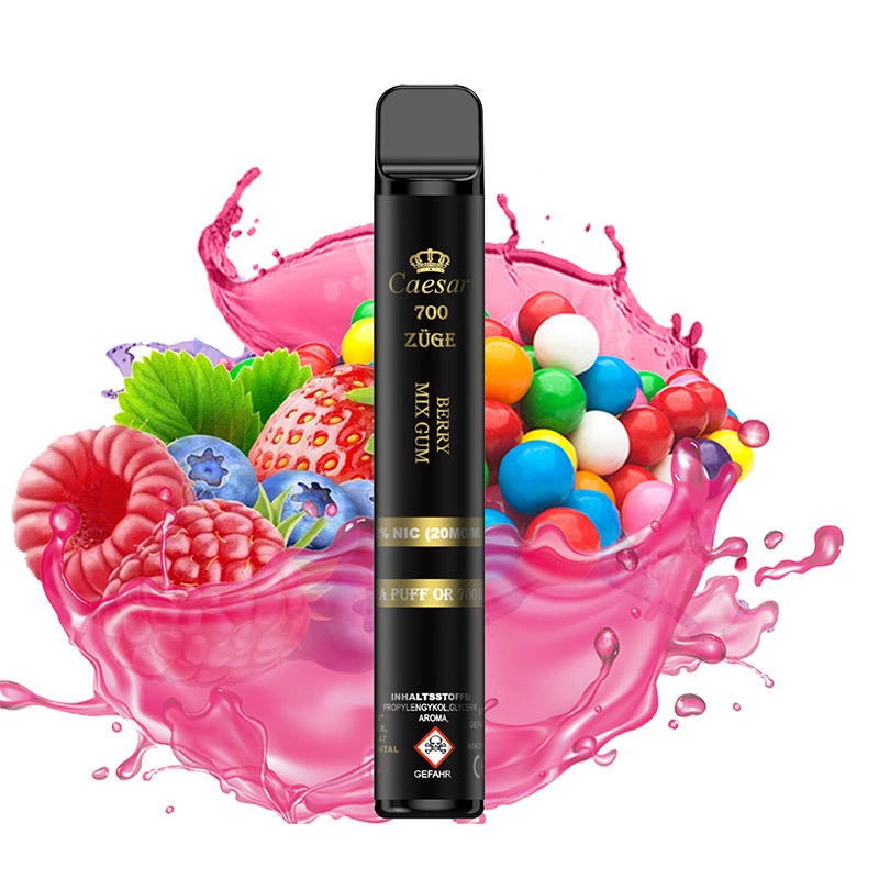 Caesar Vape - Einweg E-Shisha ca. 700 Züge - Berry Mix Gum - 20 mg/ml ...